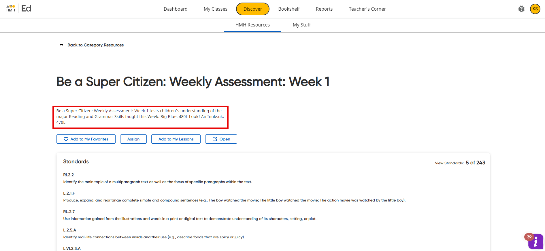 Locating the Reading Level of Assessment Selections for Into Reading on ...