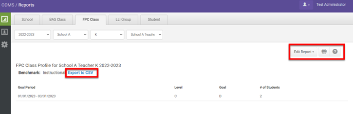 FPC Class Profile Report Overview with Heinemann Fountas & Pinnell ...