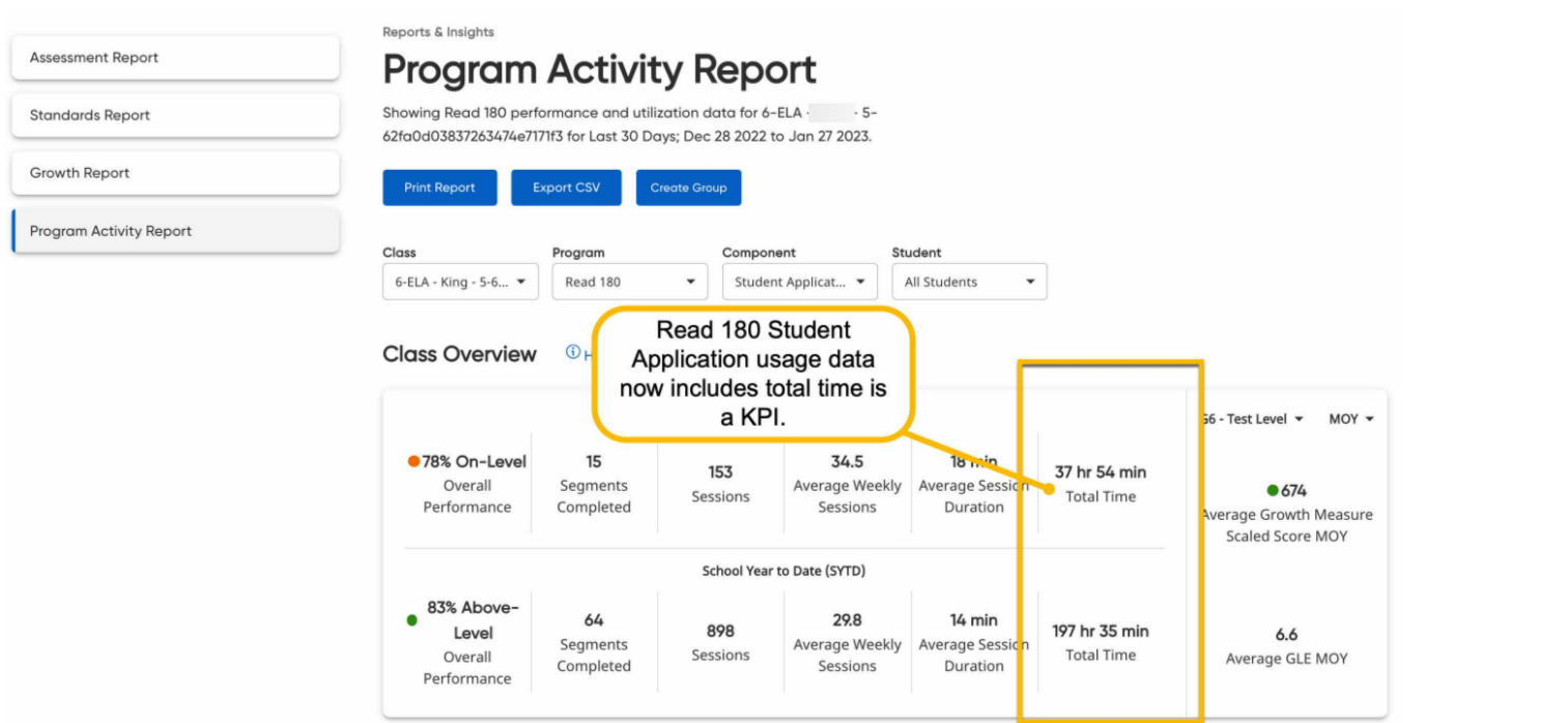 Determining the Total Time for Each Session for Math 180 and Read 180 ...