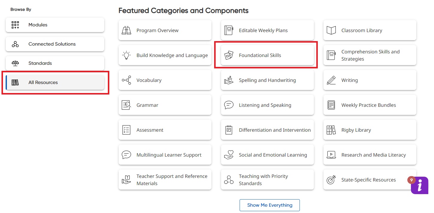 Locating Into Reading Daily Show and Teach Slides in HMH Ed