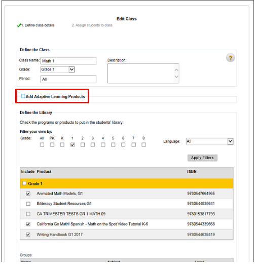 Error "There are no adaptive products assigned to your class" When Creating PMT Assignments on ...