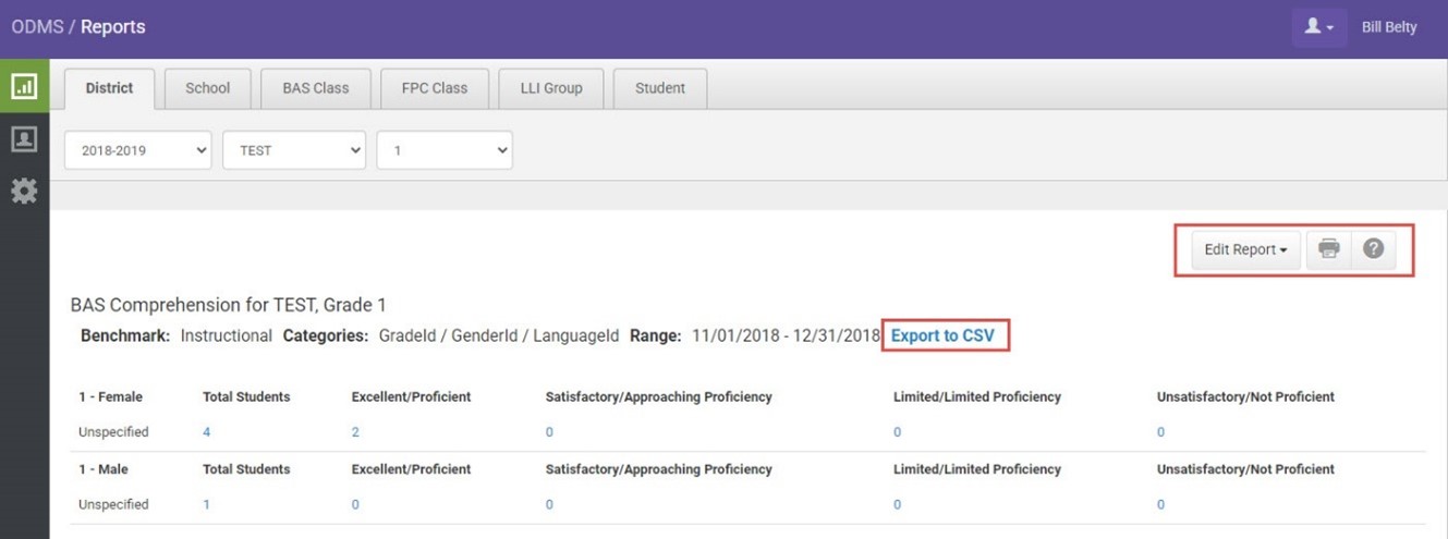 BAS District and School Comprehension Report Overview on Heinemann ...