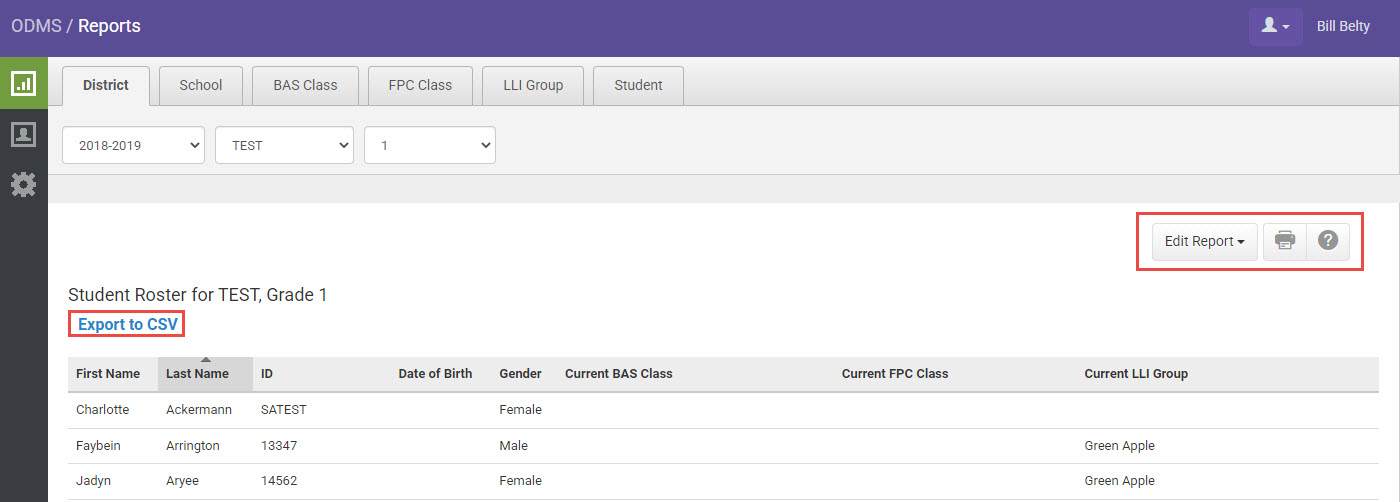 District-School Student Roster Report Overview with Heinemann Fountas ...