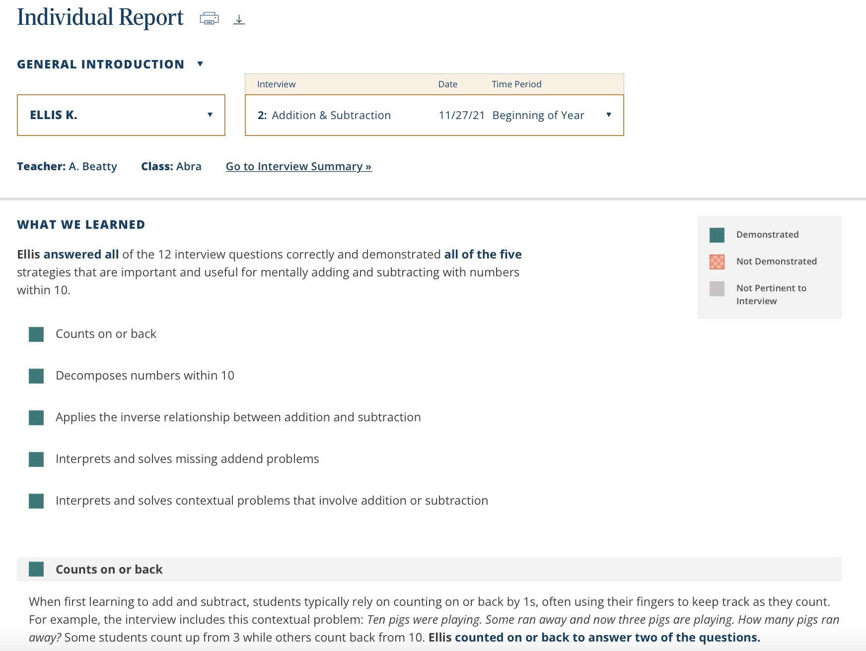 Individual Report Overview on Heinemann Listening to Learn
