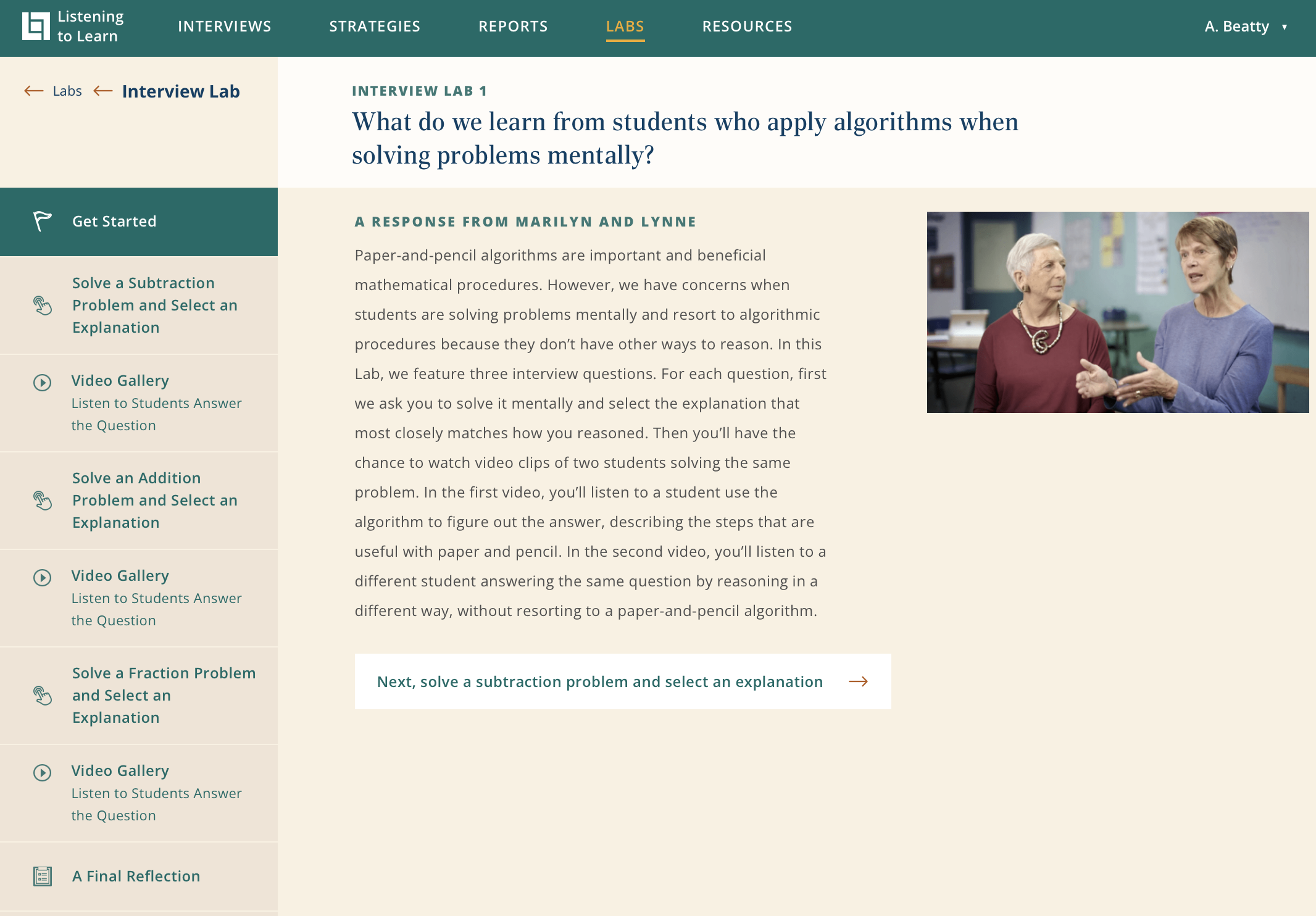 Interview Lab Overview on Heinemann Listening to Learn