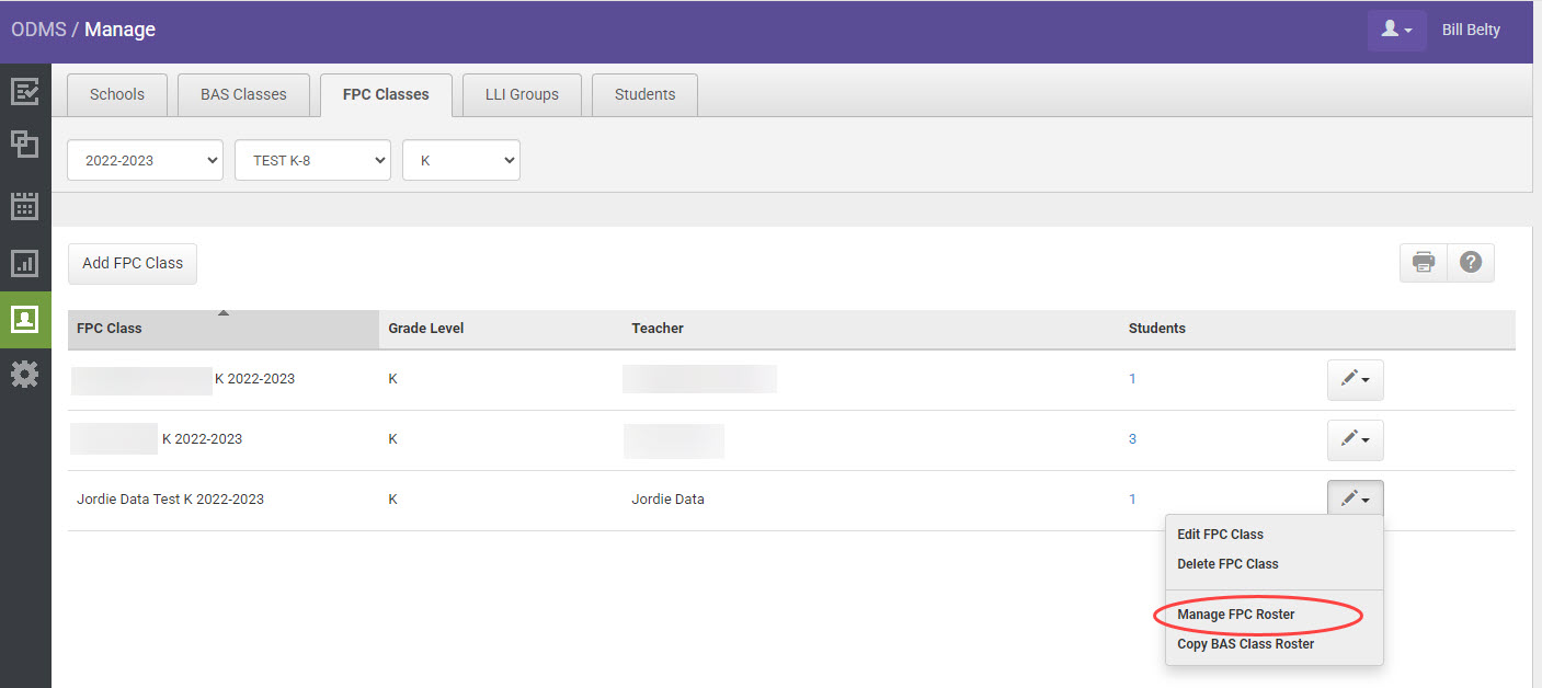 FPC Manage Roster Overview with Heinemann Fountas & Pinnell Online Data ...