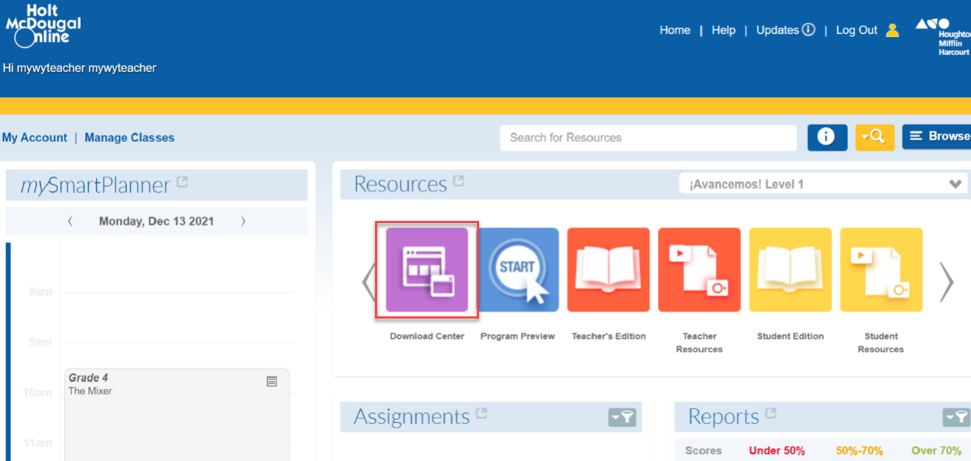 Download Center Access (ThinkCentral | myHRW)