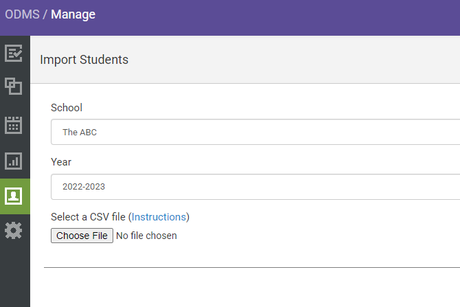 Importing Students From a CSV in Heinemann Fountas & Pinnell Online Data Management System (ODMS)