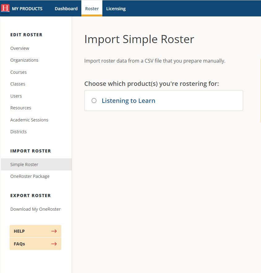 Rostering with Simple Roster on Heinemann My Products