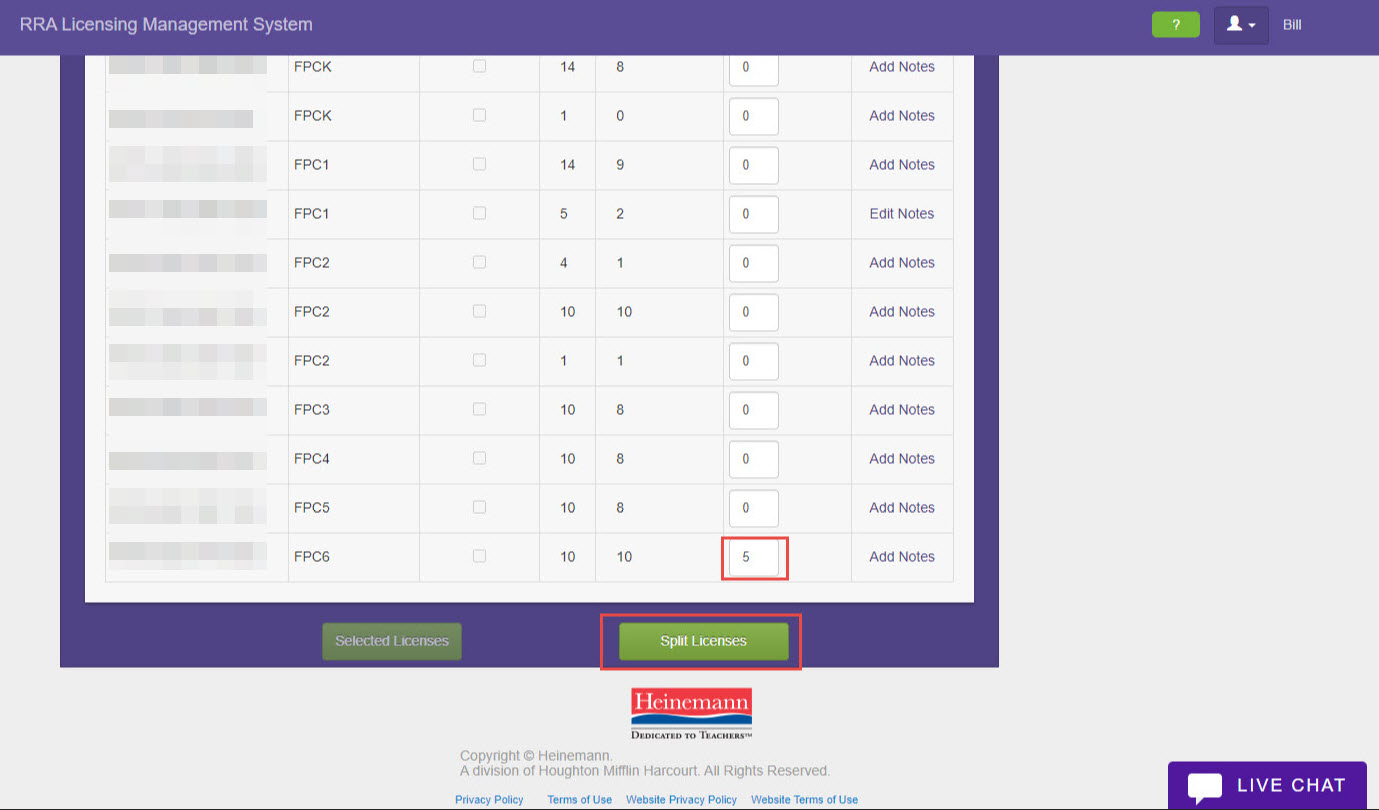 Transferring Licenses on Heinemann Fountas & Pinnell License Management ...