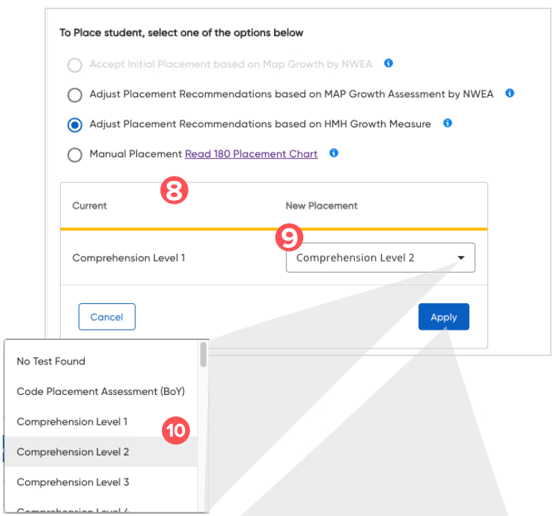 Guide to Student Placement Within Read 180 Using HMH Growth Measure