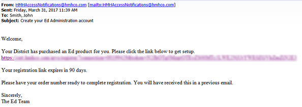 HMH Ed Basics: Register an Administrator Account