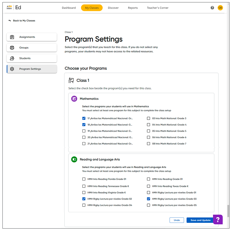 Team Teacher Not Seeing Class in Waggle (HMH Ed)