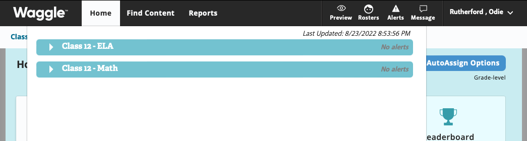 Viewing Alerts and Messages, Sending Messages in Waggle (HMH Ed)