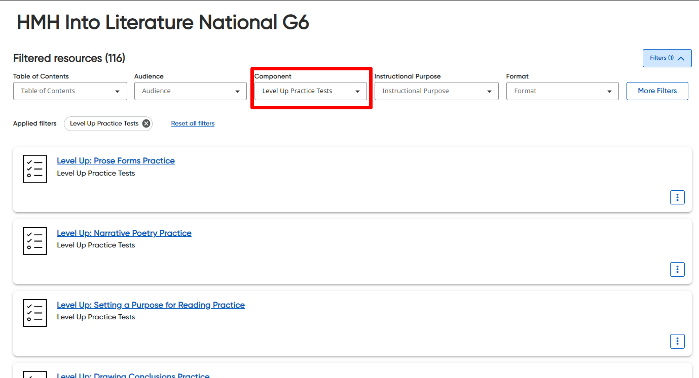Level Up Practice Tests Are Not Clickable In The Grammar Resources For ...