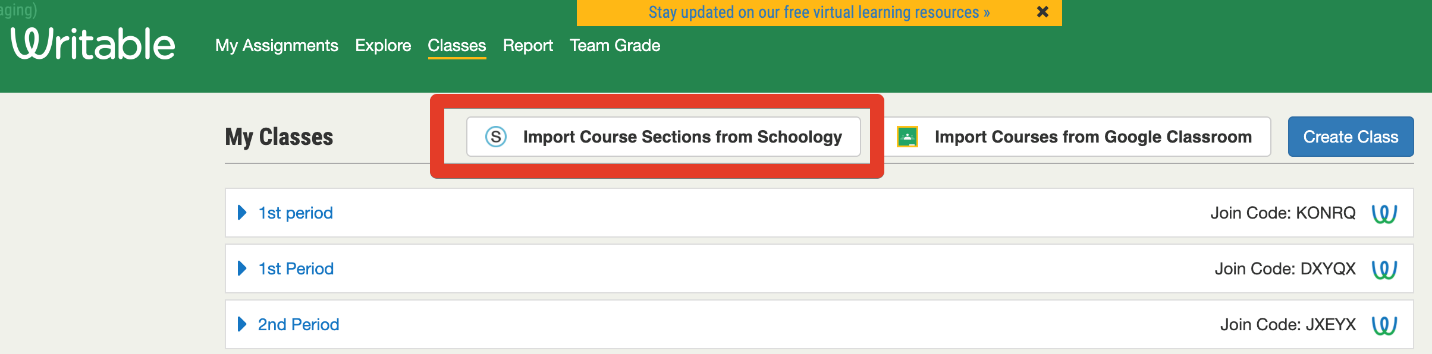 Setting Up Writable for HMH Ed for Schoology as an Administrator