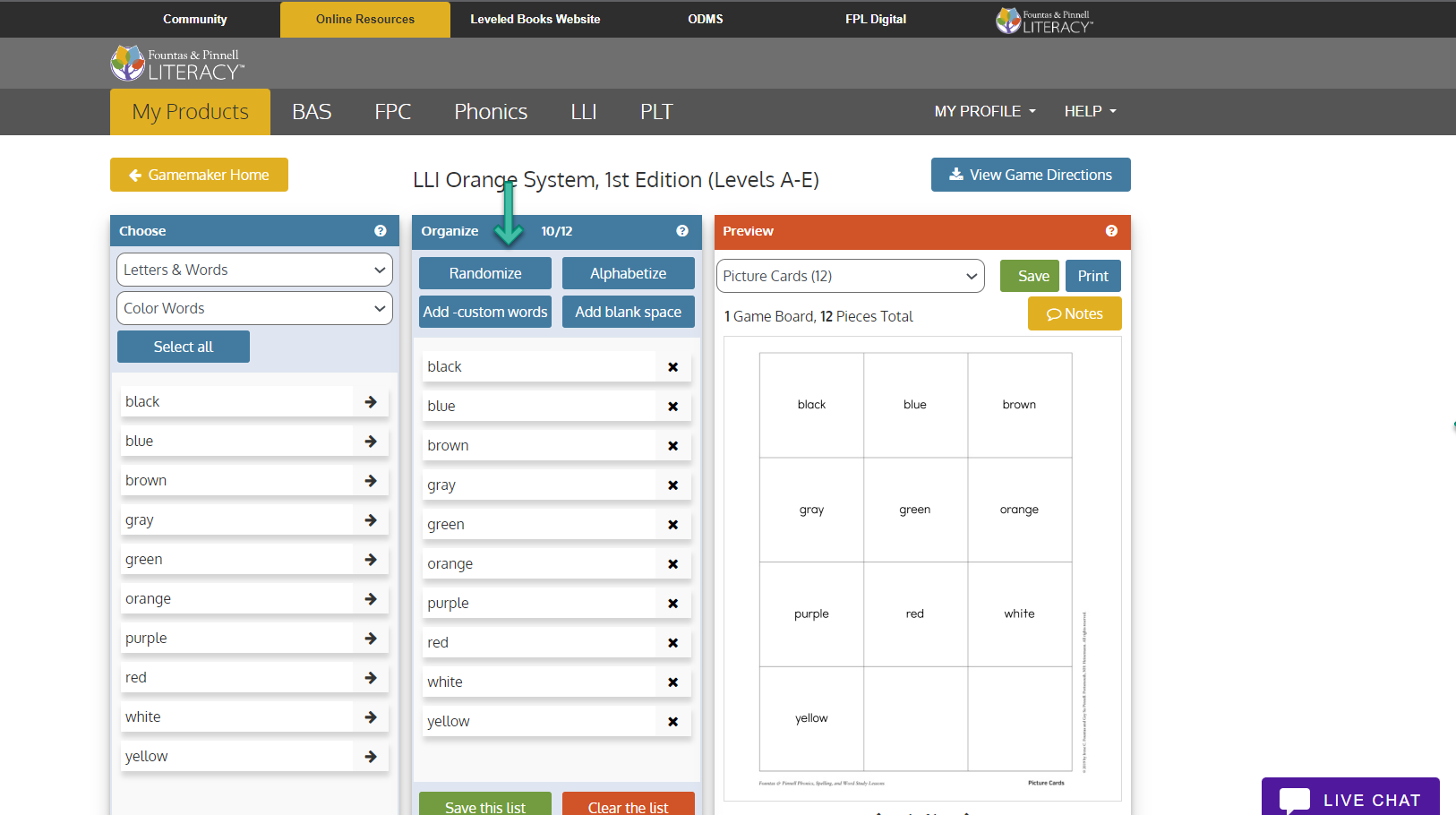 Navigating the Gamemaker Interface in Heinemann Fountas & Pinnell Resources