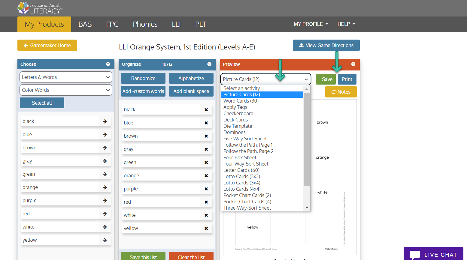 Navigating the Gamemaker Interface in Heinemann Fountas & Pinnell Resources