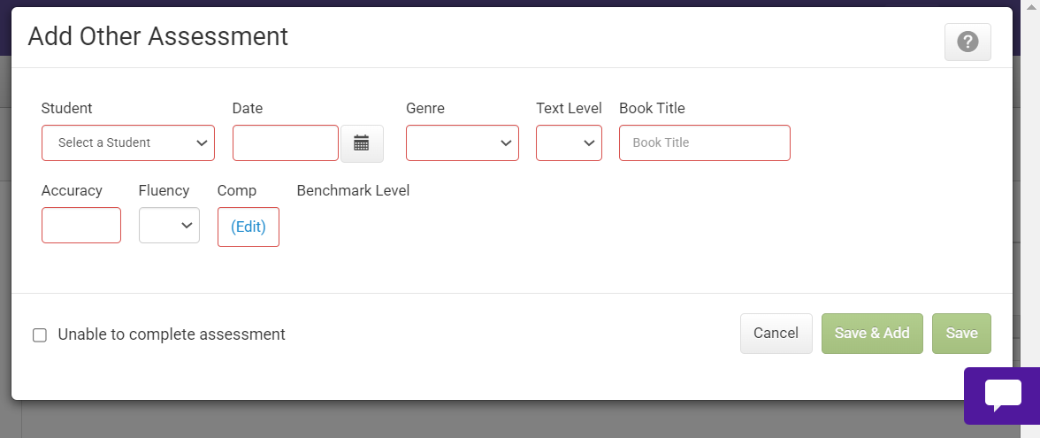 FPC GR Classes Adding/Editing Other Reading Record on Heinemann Fountas & Pinnell Online Data ...