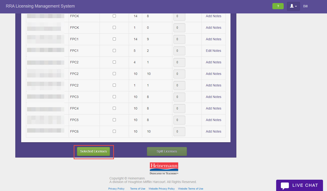 Transferring Licenses on Heinemann Fountas & Pinnell License Management ...