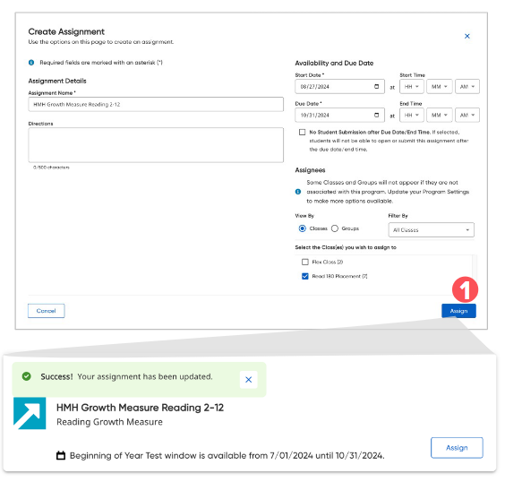 Guide to Student Placement Within Read 180 Using HMH Growth Measure