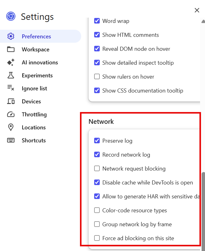 Creating a HAR file in Microsoft Edge (Chromium)