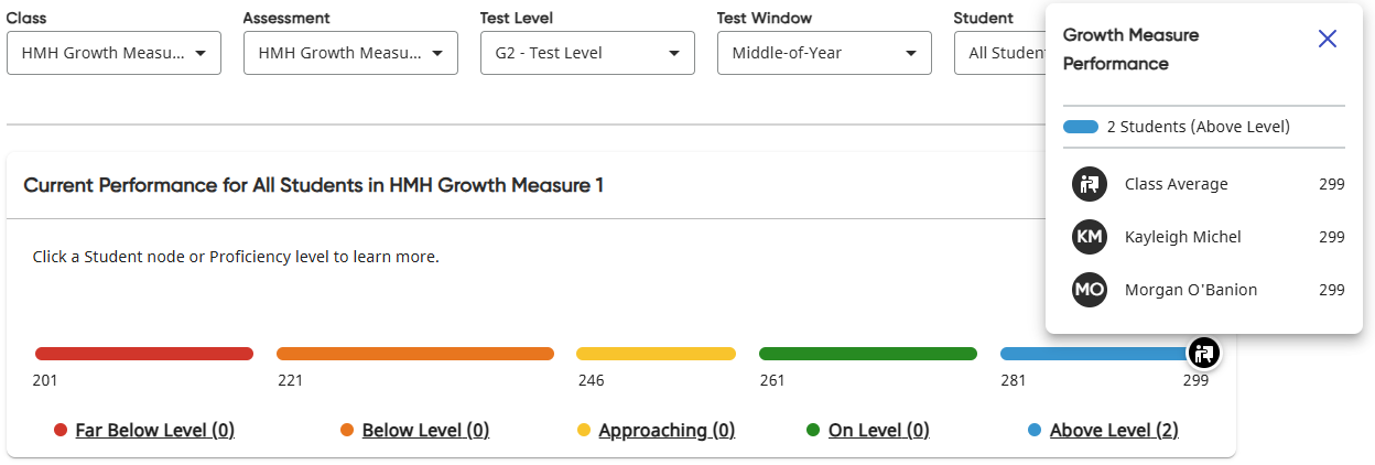 Open HMH Growth Reports in HMH Ed as a Teacher